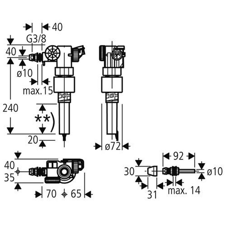 Grohe - Filling Valve 3/8" | Lixil Africa