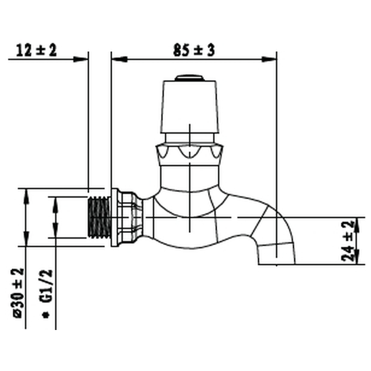 Cobra - - Tap & Mixer Public - Bib Tap - Chrome | Lixil Africa