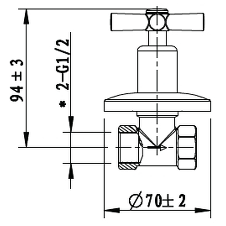 Cobra - Ledimo - Tap & Mixer Screw Down - Stop Tap - Chrome | Lixil Africa