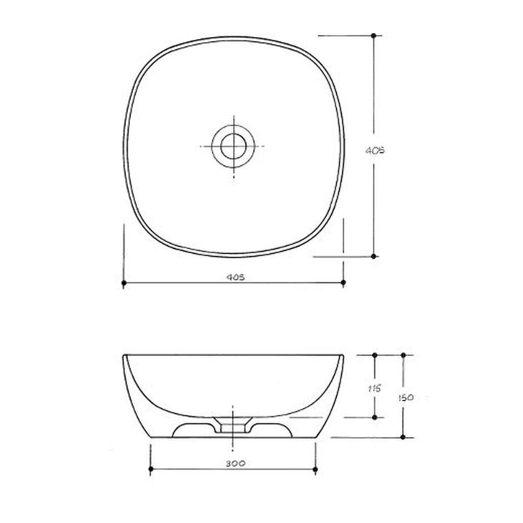Vaal - HR Symmetry - Basins - Countertop - White | Lixil Africa