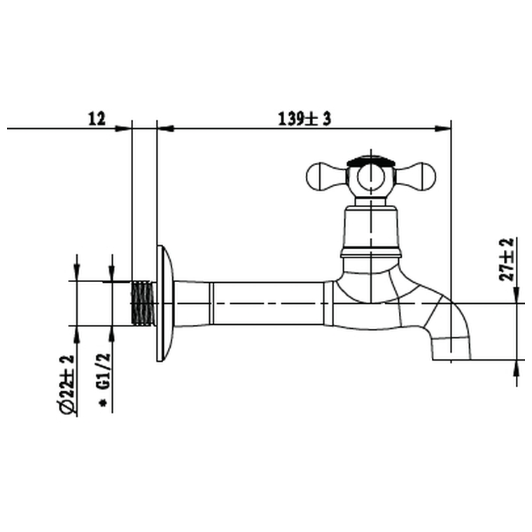 Cobra - Roma - Tap & Mixer Screw Down - Bib Tap - Chrome | Lixil Africa