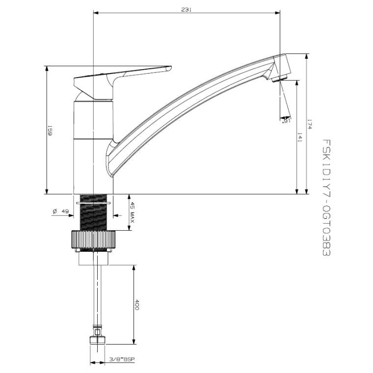 COBRA SNUG KITCHEN MIXER | Lixil Africa