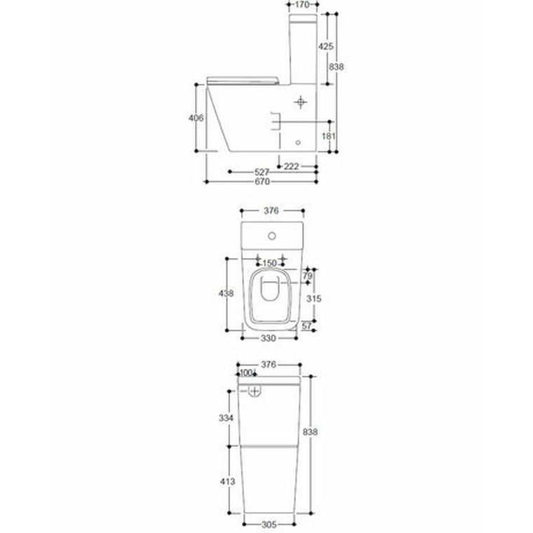 Vaal - Refine - Toilets - Close-Coupled - White | Lixil Africa