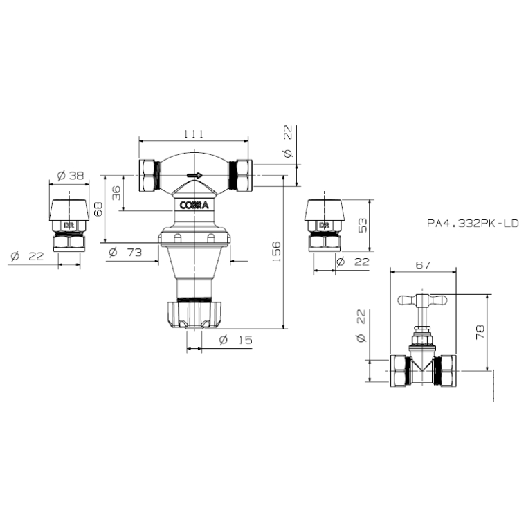 Cobra - Masterflo II - Valve - Geyser - Pressure Control Valve - Brass ...
