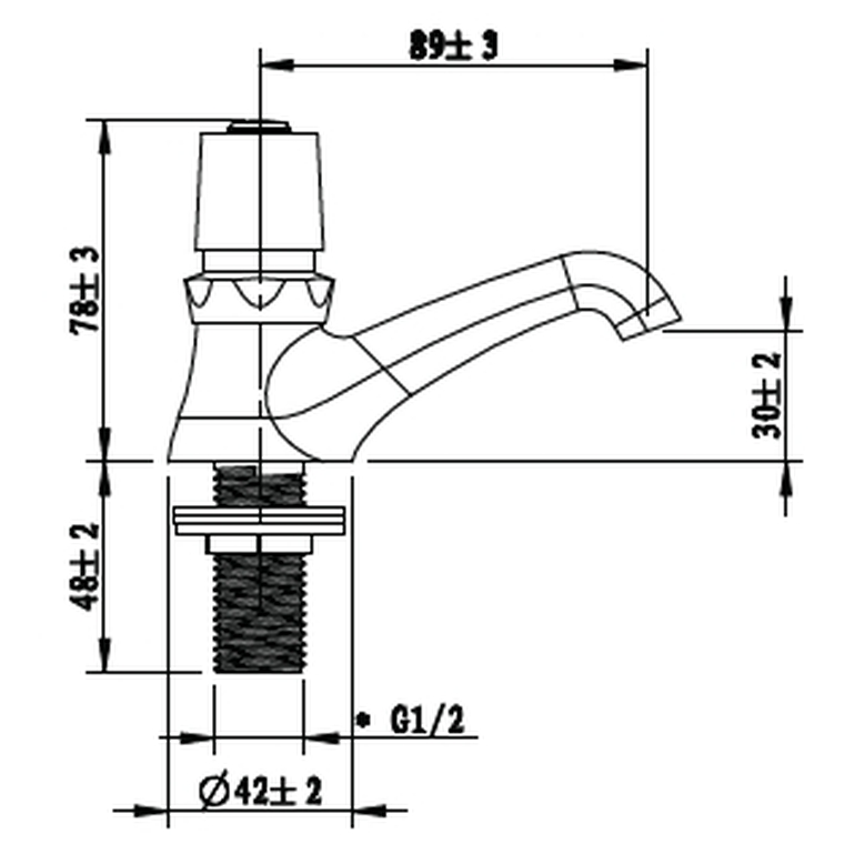 Cobra - - Tap & Mixer Public - Pillar Tap - Chrome | Lixil Africa