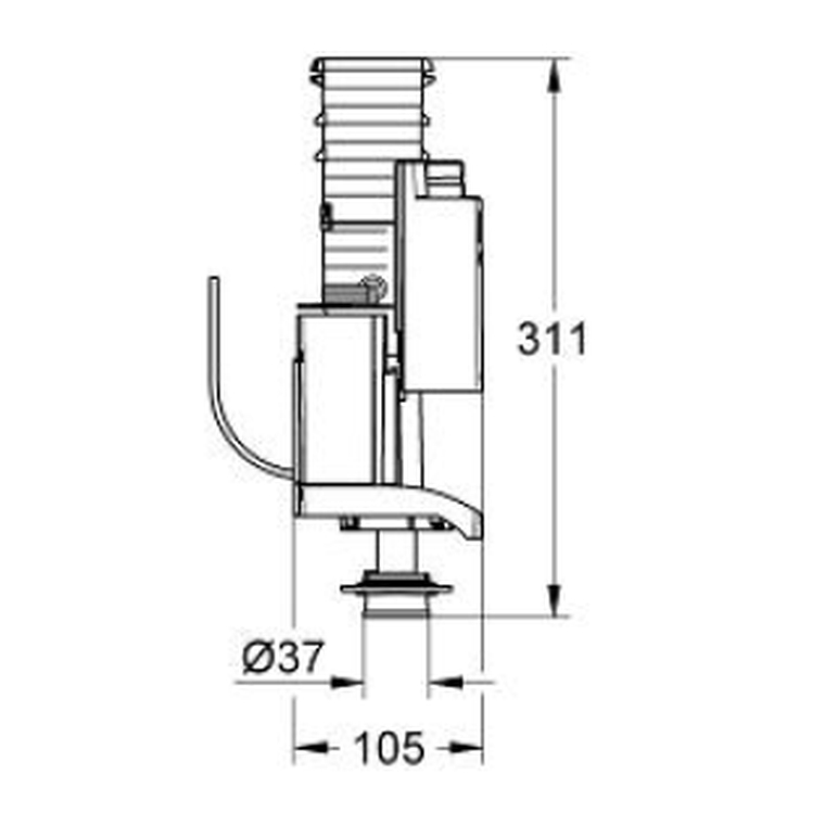 Grohe - AV1 Complete with Pipe Extension Starlight Chrome | Lixil Africa