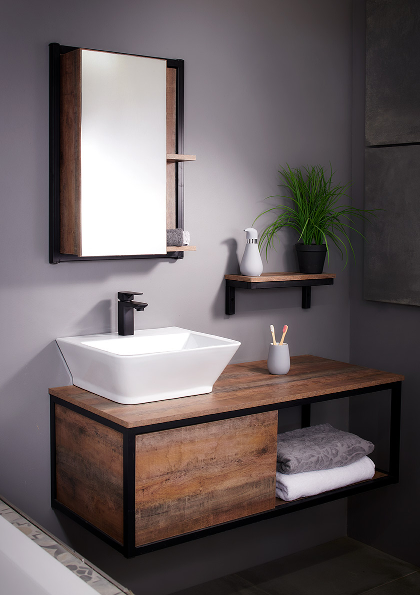 COBRA ARRIVE BASIN MIXER EBONY | Lixil Africa