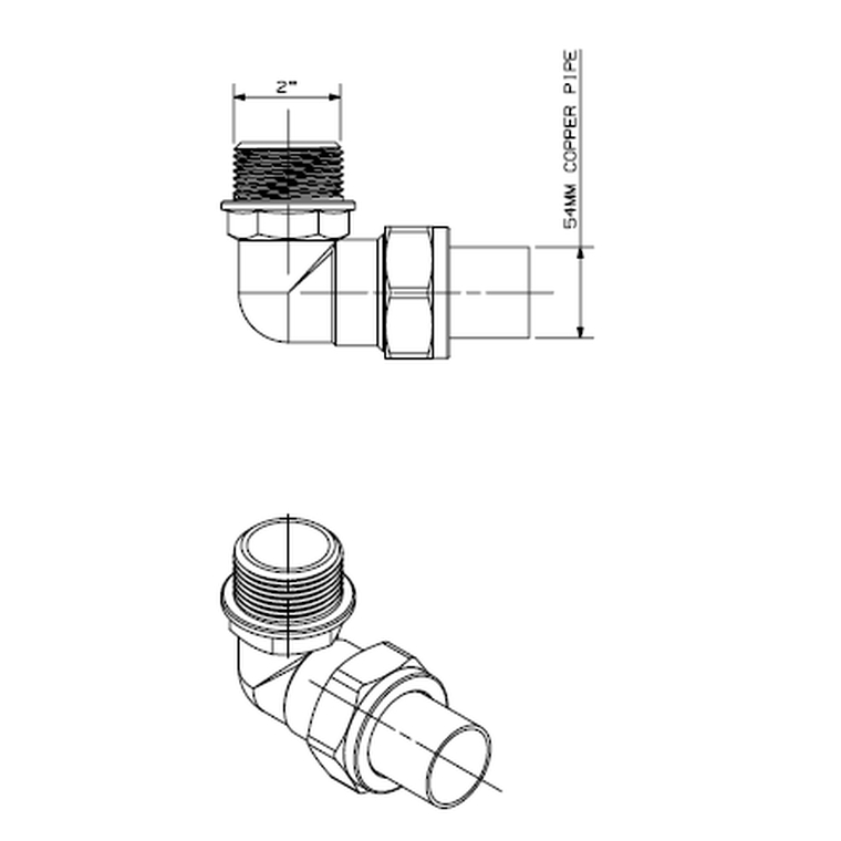 Cobra - Compression - Plumbing Fitting - Elbow - Brass | Lixil Africa