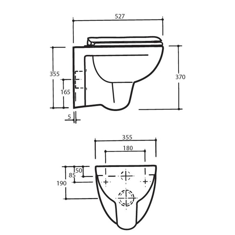 Vaal - Urban - Toilets - Wall-Hung - White | Lixil Africa