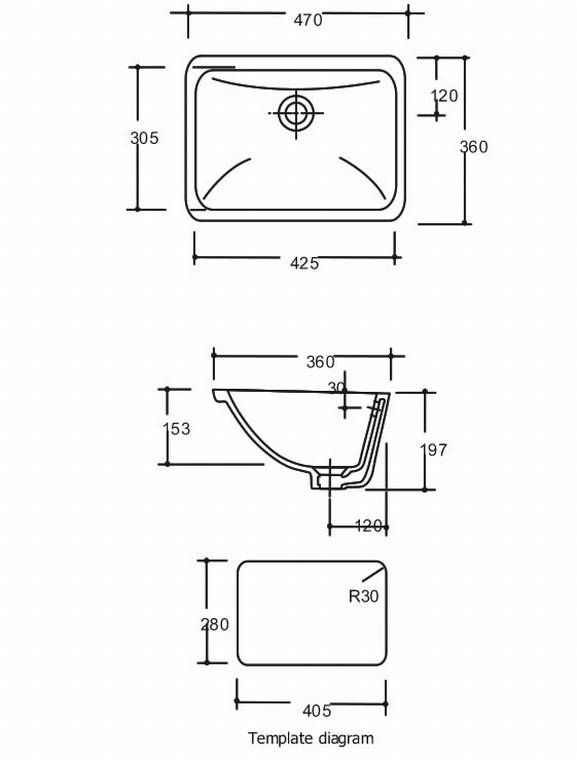 Vaal - Cardinal - Basins - Underslung - White | Lixil Africa