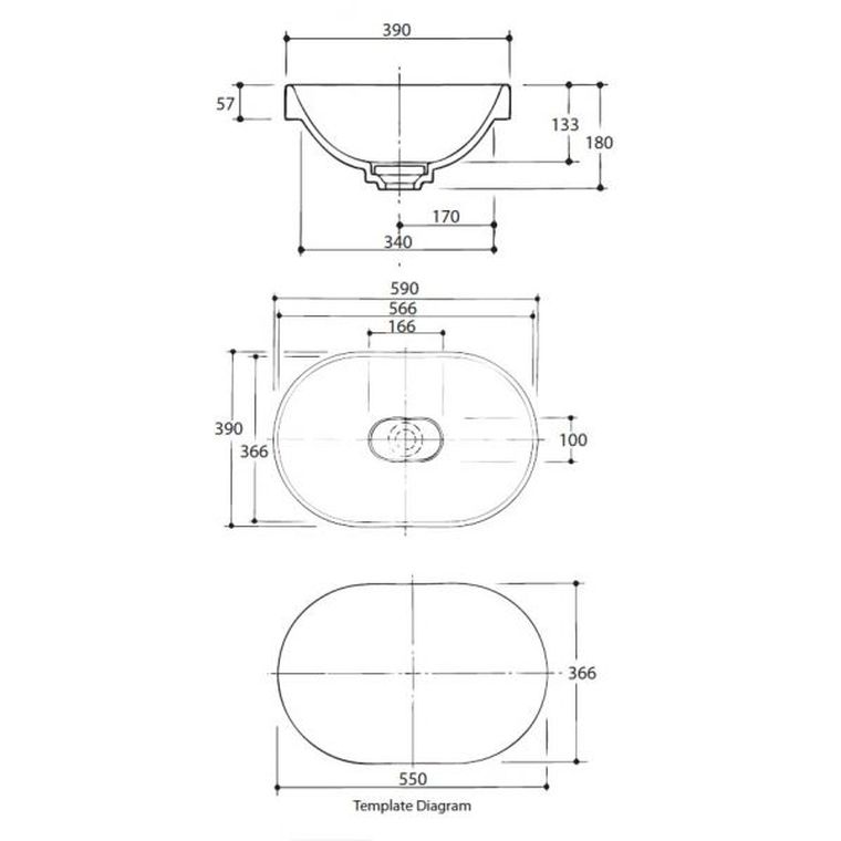 Vaal - Zircon Art - Basins - Drop-In - White | Lixil Africa